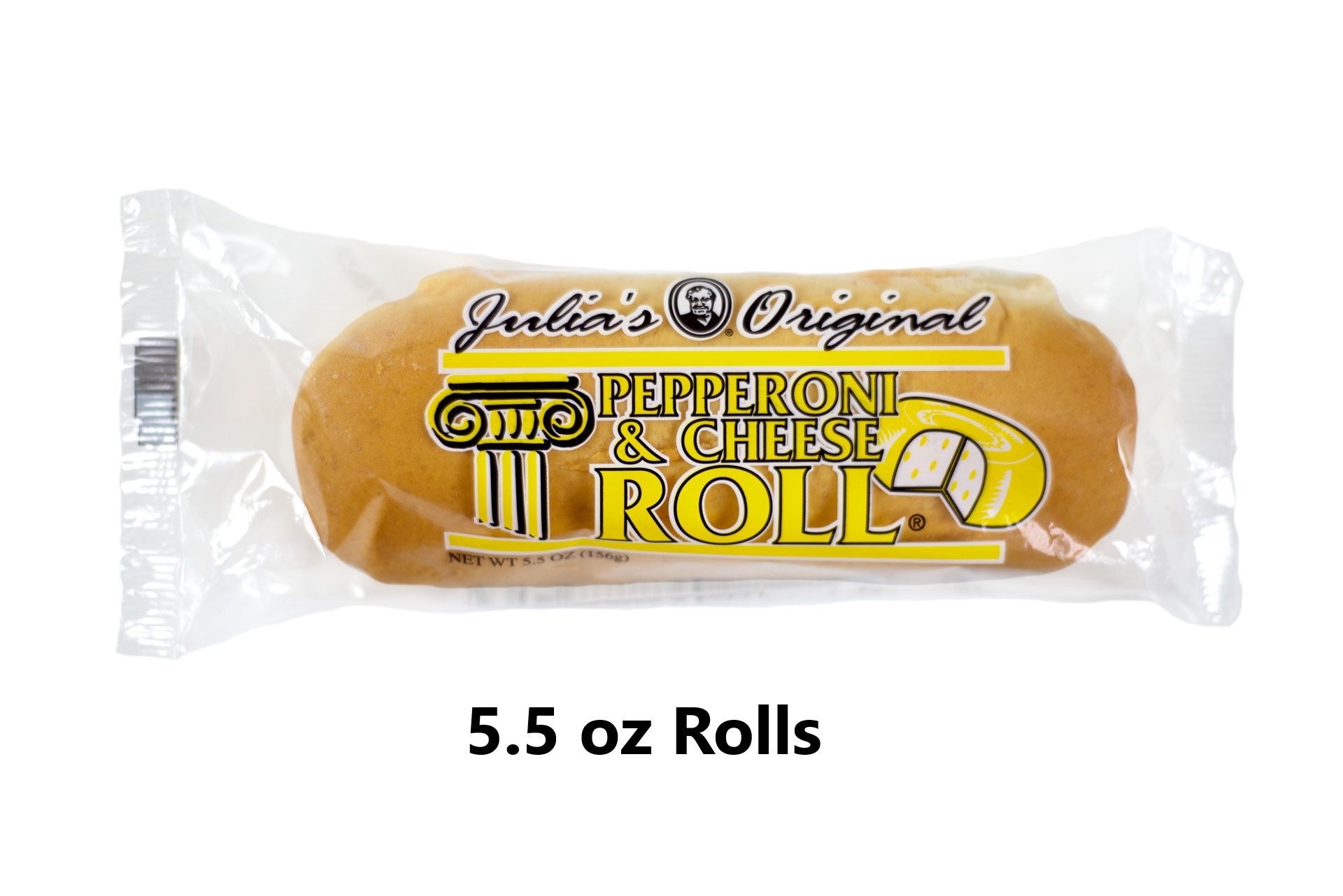 Julia's Pepperoni Roll | 5.5oz. Pepperoni and Provolone Cheese (Case ...